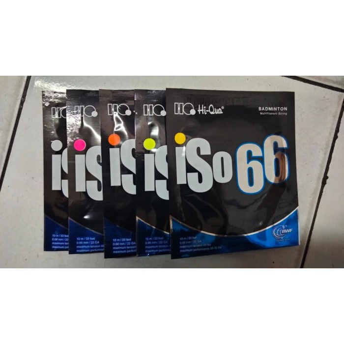 Jual Sera Senar Raket Hi-Qua Iso 66 / Senar Hiqua Iso 66 Original ...