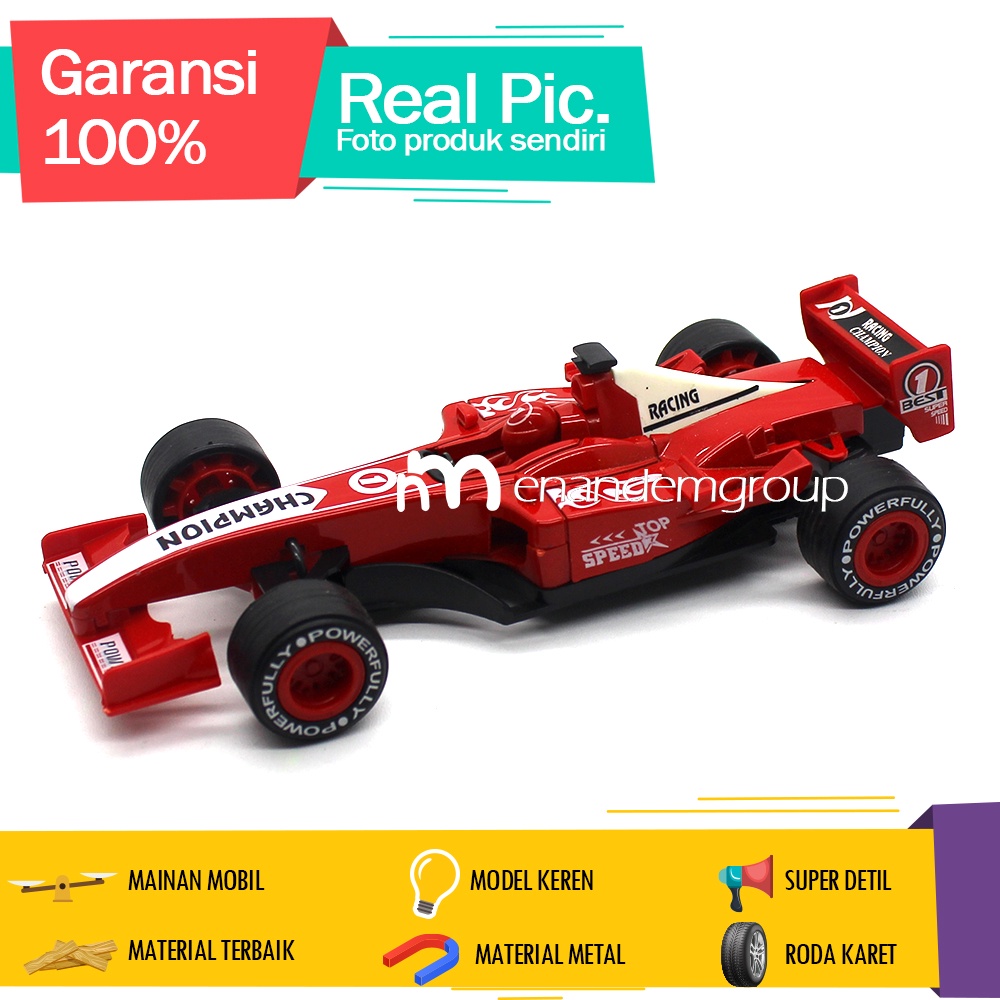 Jual Diecast Miniatur Mainan Mobil Besi Formula Champion Turbo | Shopee ...