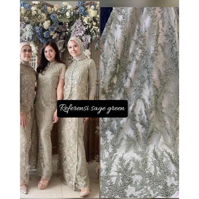 Jual Kain/Bahan Tulle payet sequin/ Tulle payet eiffel | Shopee Indonesia