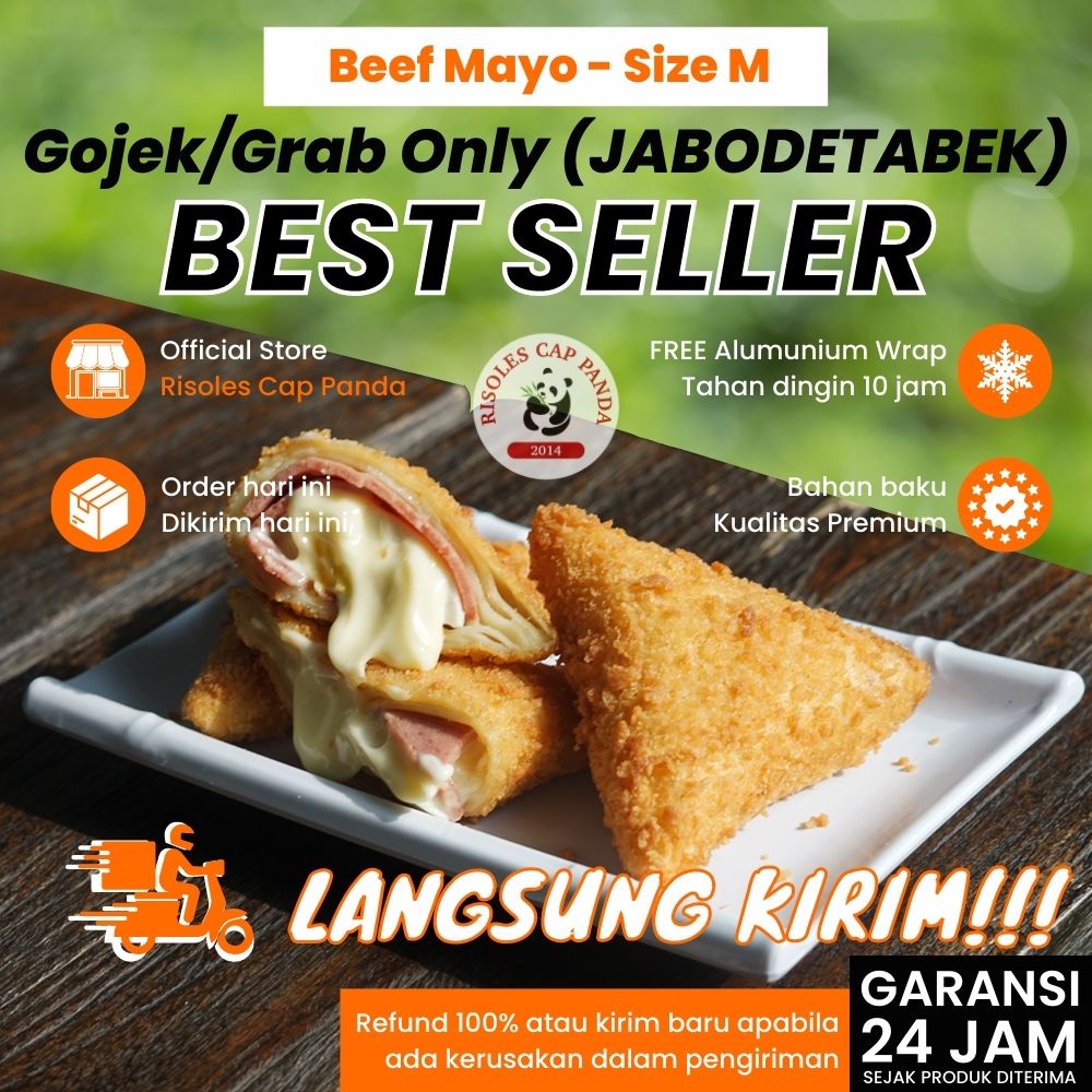Jual FROZEN Risol SmokeBeef Premium Ukuran M Risoles Cap Panda Isi 3 Khusus Instan dan Sameday ...