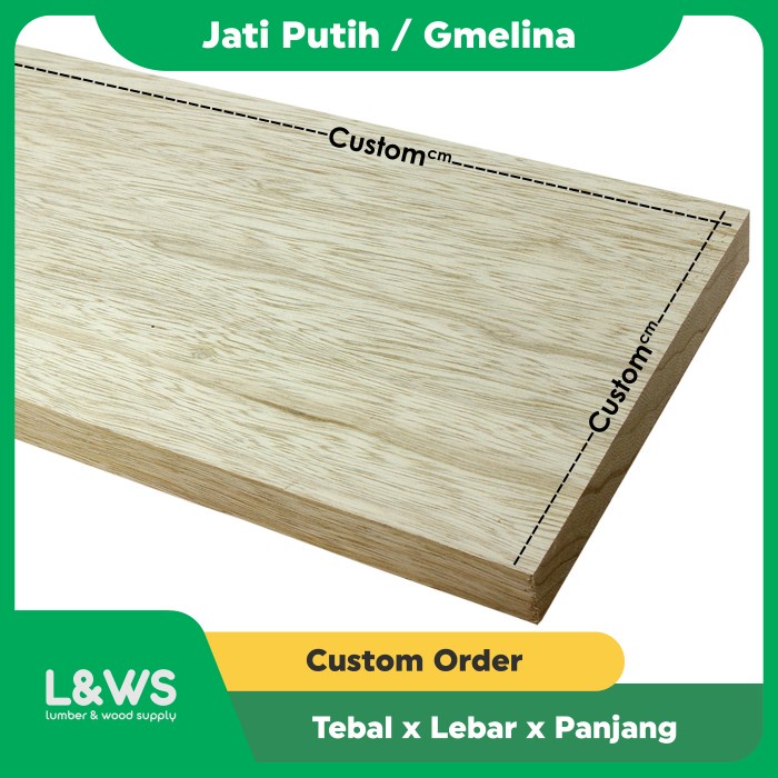 Jual Kayu Jati Putih/Gmelina Ukuran Custom | Shopee Indonesia