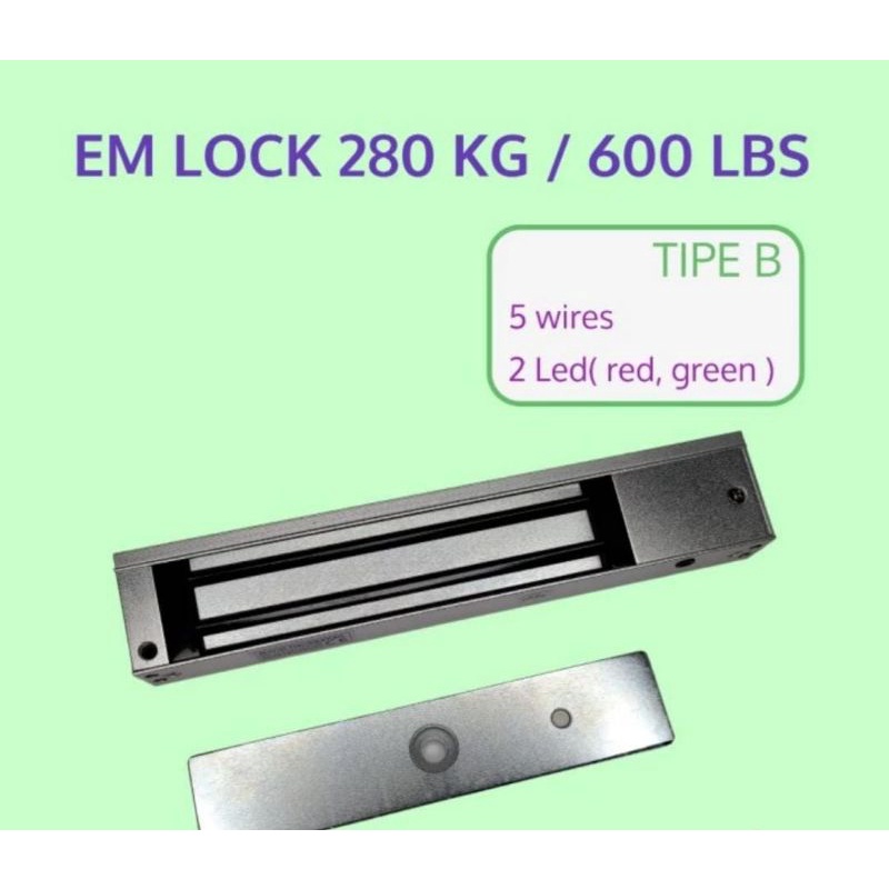 Jual Elektromagnetic em magnetic door lock mlock 600lbs 280kg | Shopee ...