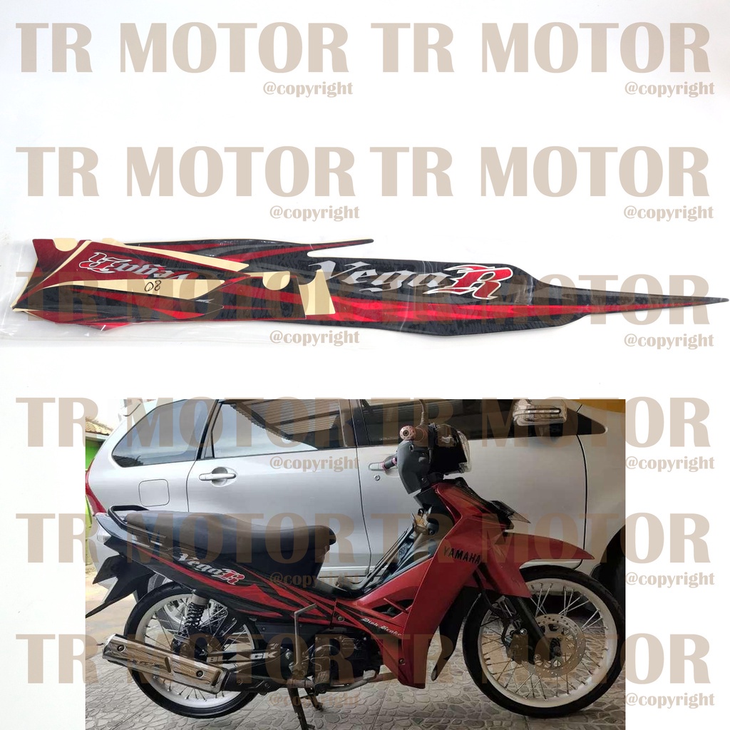 Jual Stiker Motor Vega R New 2008 Sticker Striping Lis Full Set Motor ...