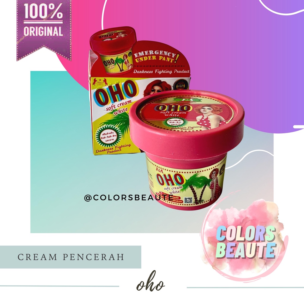 Jual OHO Soft Cream White Premium Darkness Fighting Product Thailand / cream pencerah dark spot ...