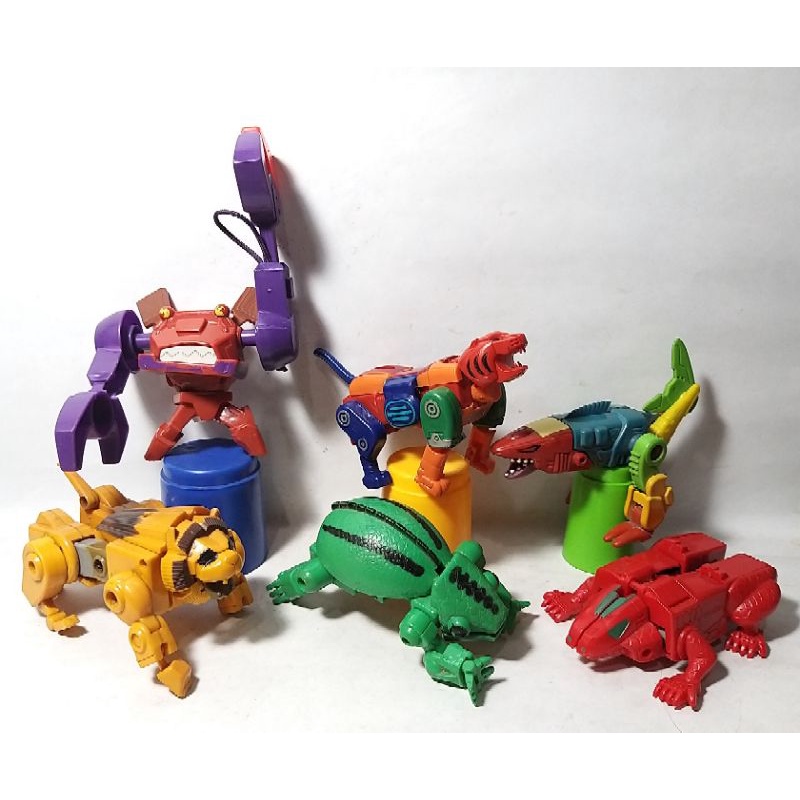 Jual Robot Transformers Transformer Animal Frog Lion Katak Tiger Singa ...
