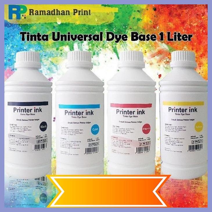 Jual [RPT] Tinta Printer Ink 1 Liter CMYK For Epson L3210 L1210 L121 ...