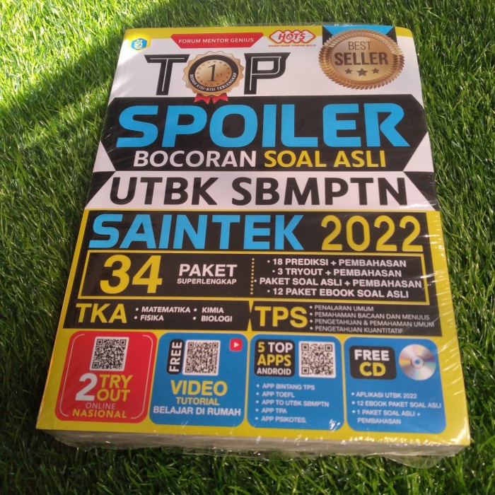 Jual BUKU TOP SPOILER BOCORAN SOAL ASLI UTBK SBMPTN SAINTEK 2022 | Shopee Indonesia