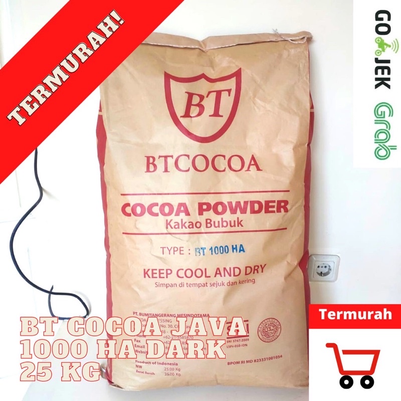 Jual BT COCOA JAVA DARK CHOCOLATE BT1000HA 25 kg (KHUSUS GRAB/GOJEK ...
