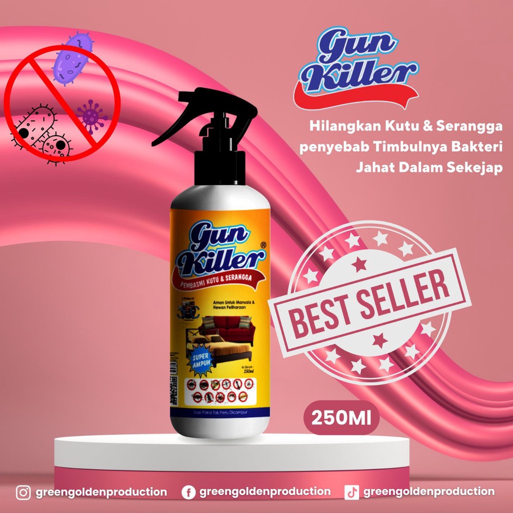 Jual GUN KILLEE OBAT PEMBASMI KUTU BUSUK,SOFA,KURSI,KECOA,TUNGAU ...