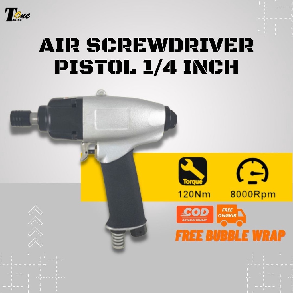 Jual ToolsOne Air Impact Screwdriver 1/4 Hex obeng angin Industrial ...