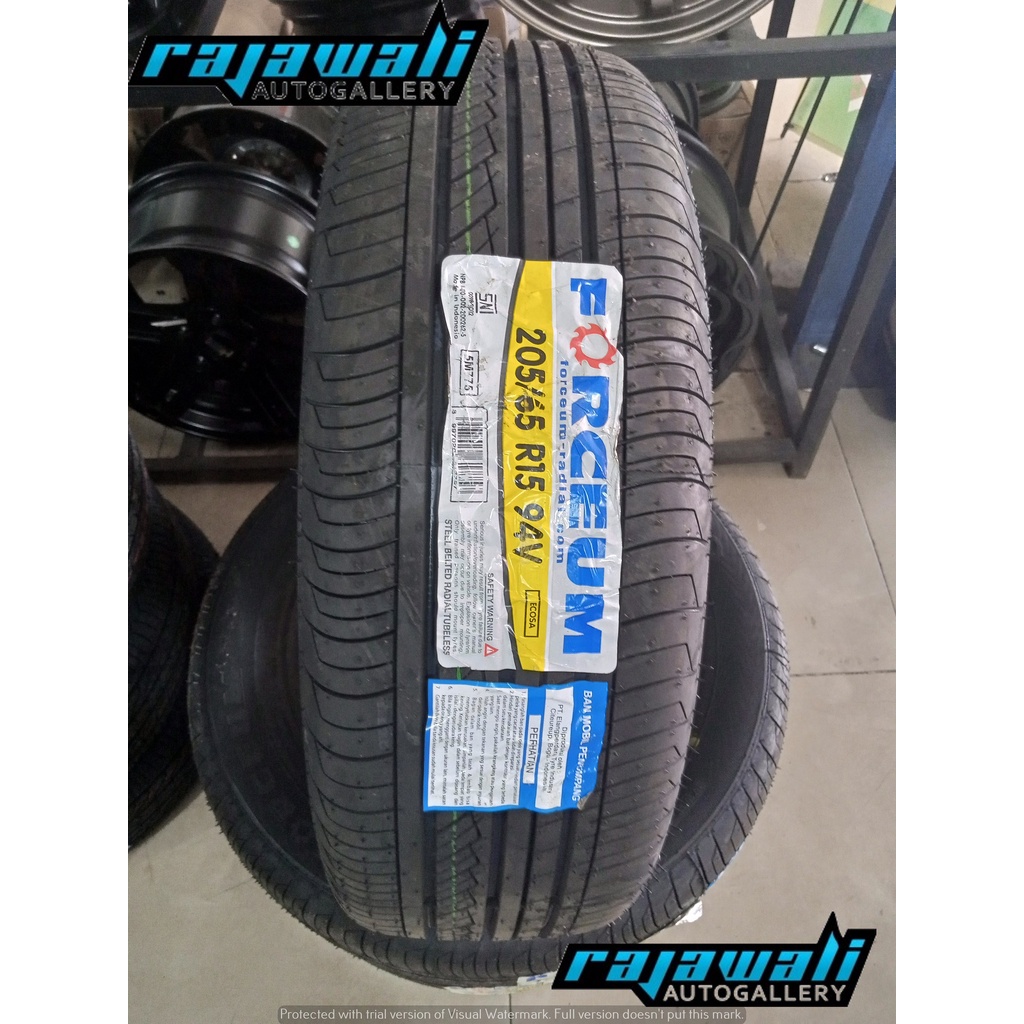 Jual BAN MOBIL LOKAL FORCEUM ECOSA 205 65 R15 BUAT ERTIGA TERIOS RUSH VOXY INNOVA BAGUS DAN ...