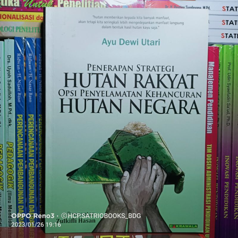 Jual PENERAPAN STRATEGI HUTAN RAKYAT Opsi Penyelamatan Kehancuran Hutan ...