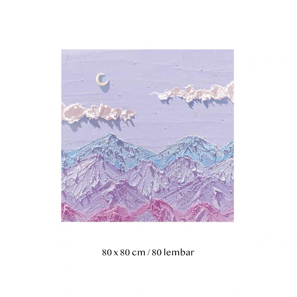 Jual 80 Lembar Sticky Notes Journal Aesthetic Gambar Landscape ...