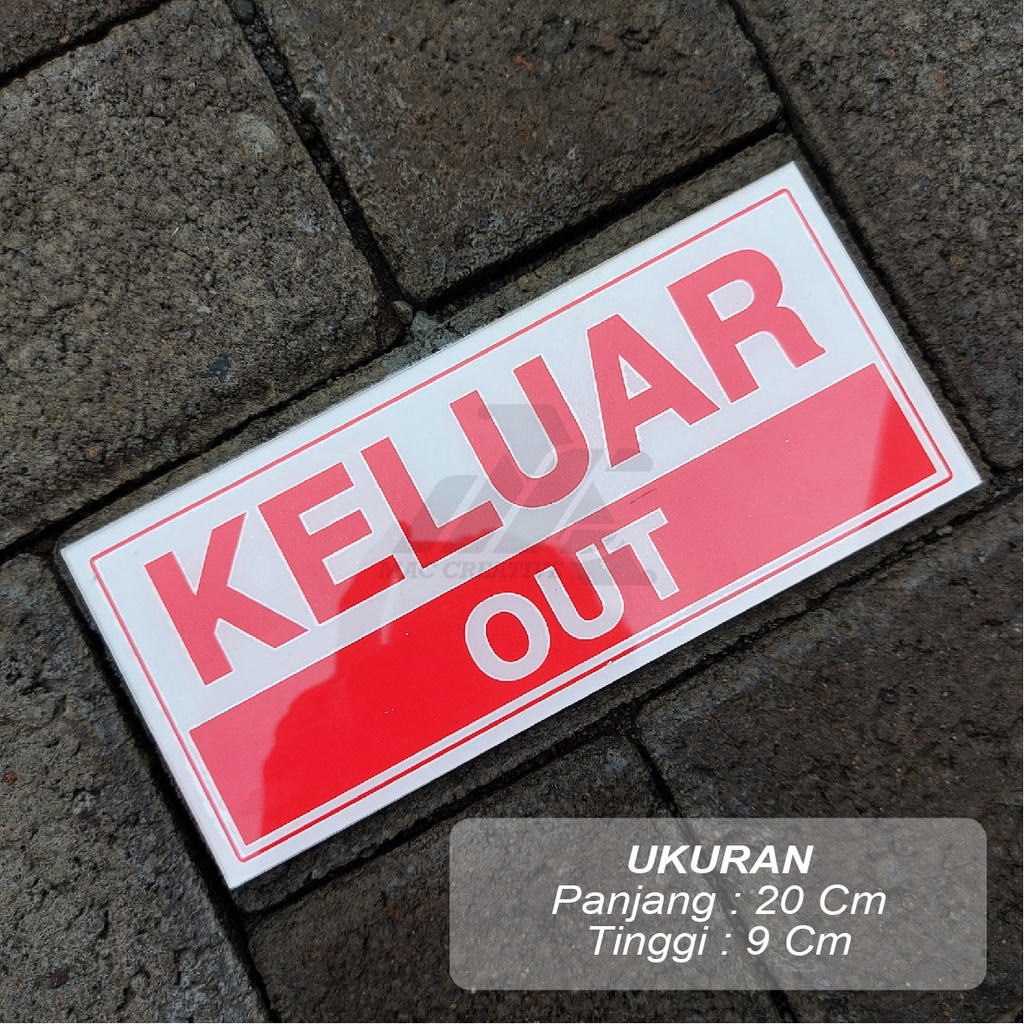Jual SIGN BOARD AKRILIK LENGKAP - SIGN BOARD - TARIK DORONG DILARANG ...