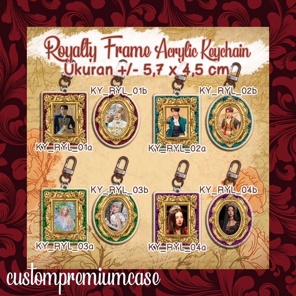 Jual Ganci / Keychain Akrilik Custom - Royalty Frame Keychain / Tema ...