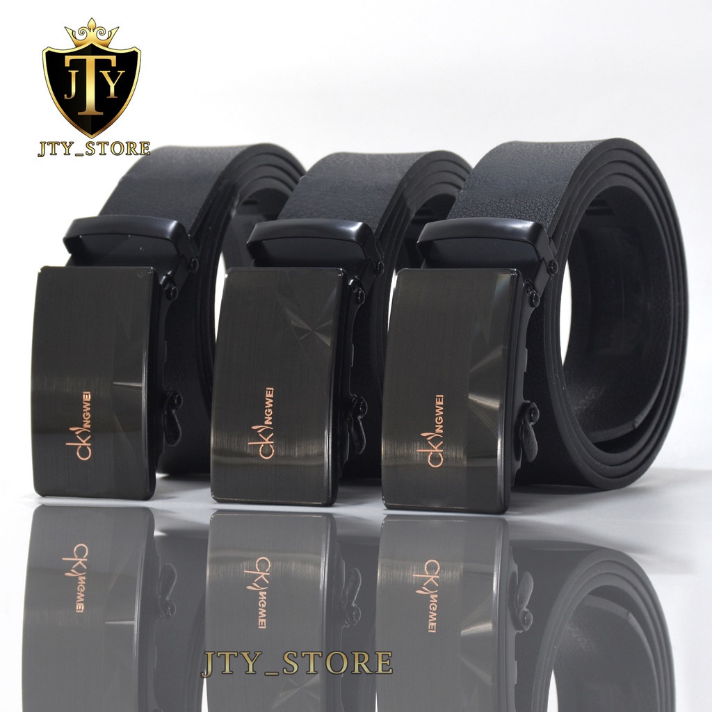 Jual [JTY]Ikat pinggang pria Tipe rell Otomatis leather pu sintetis ...