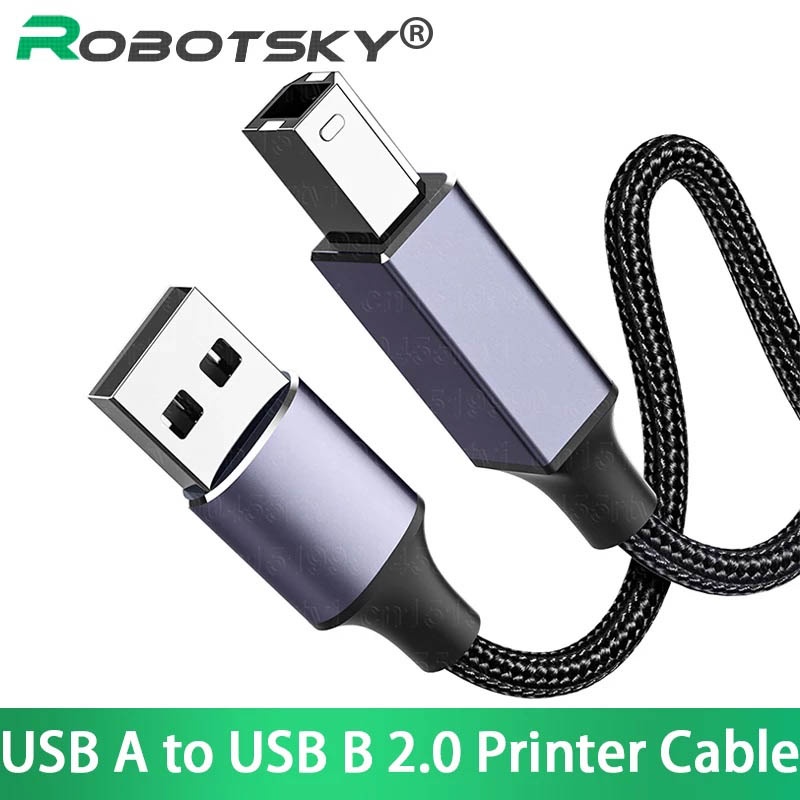 Jual Robotsky USB to Midi 2.0 Cable Printer 50cm 100cm 200cm - Kabel ...