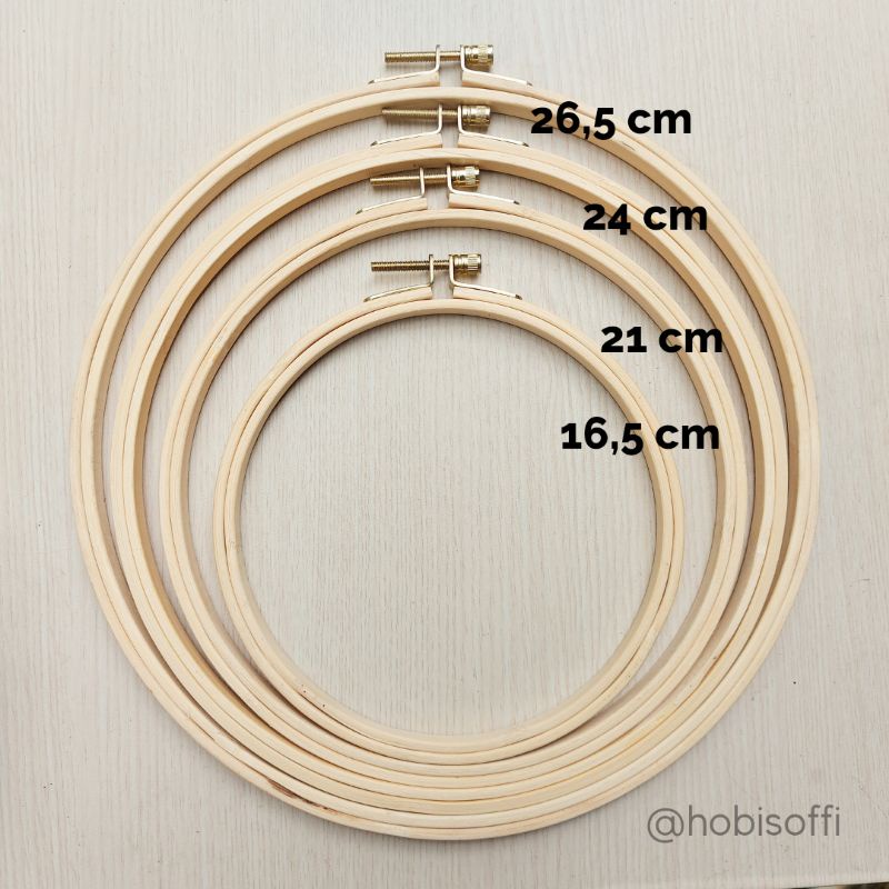Jual Embroidery hoop, bidangan bambu baut warna gold. | Shopee Indonesia