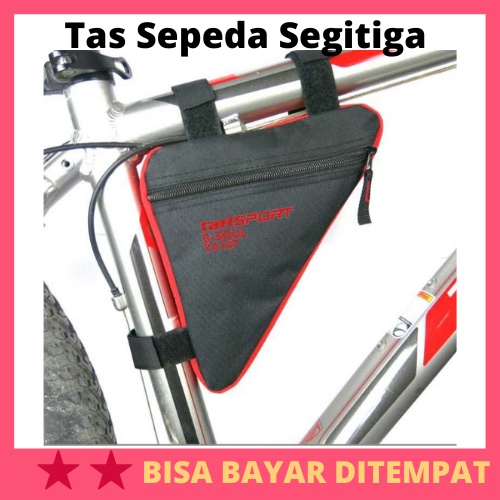 Jual Tas Sepeda Segitiga Nylon Waterproof / Tas Sepeda Sepedah Sepedaan ...