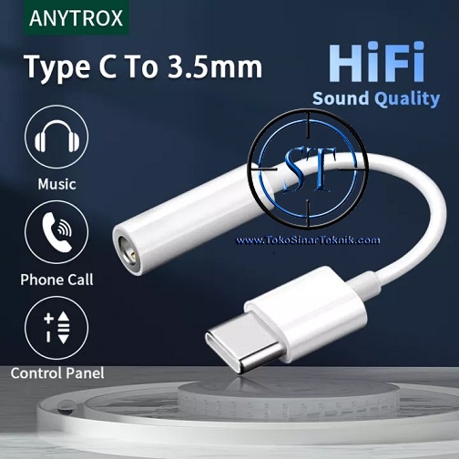 Jual Aux Cable USB Tipe-C To Jack 3.5mm Audio Kabel Adapter Konektor ...