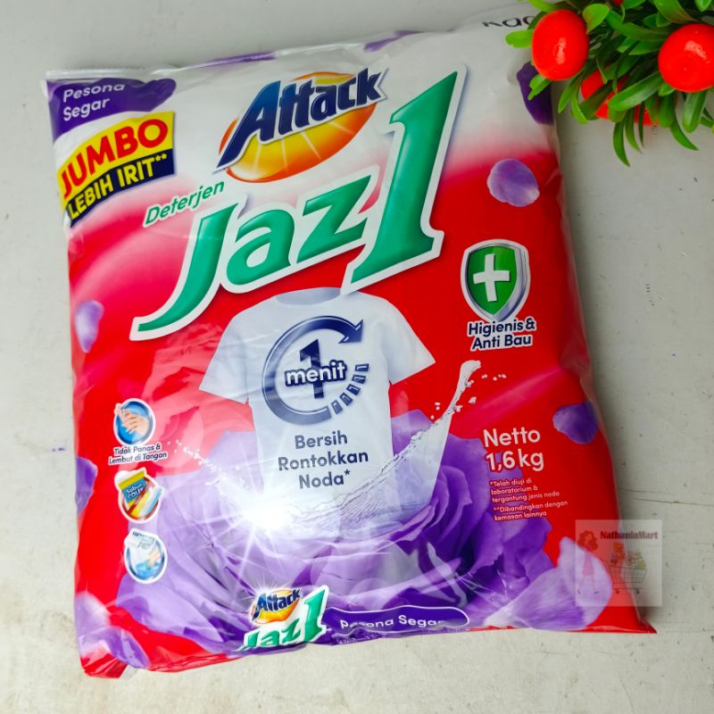 Jual Attack Jaz 1 Detergent 1.5 Kg / Jazz One Attack Jumbo 1500 Gr | Shopee Indonesia