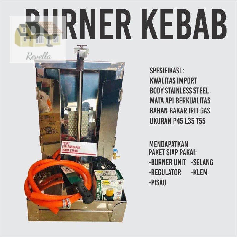 Jual Revella Burner kebab / pemanggang daging kebab | Shopee Indonesia