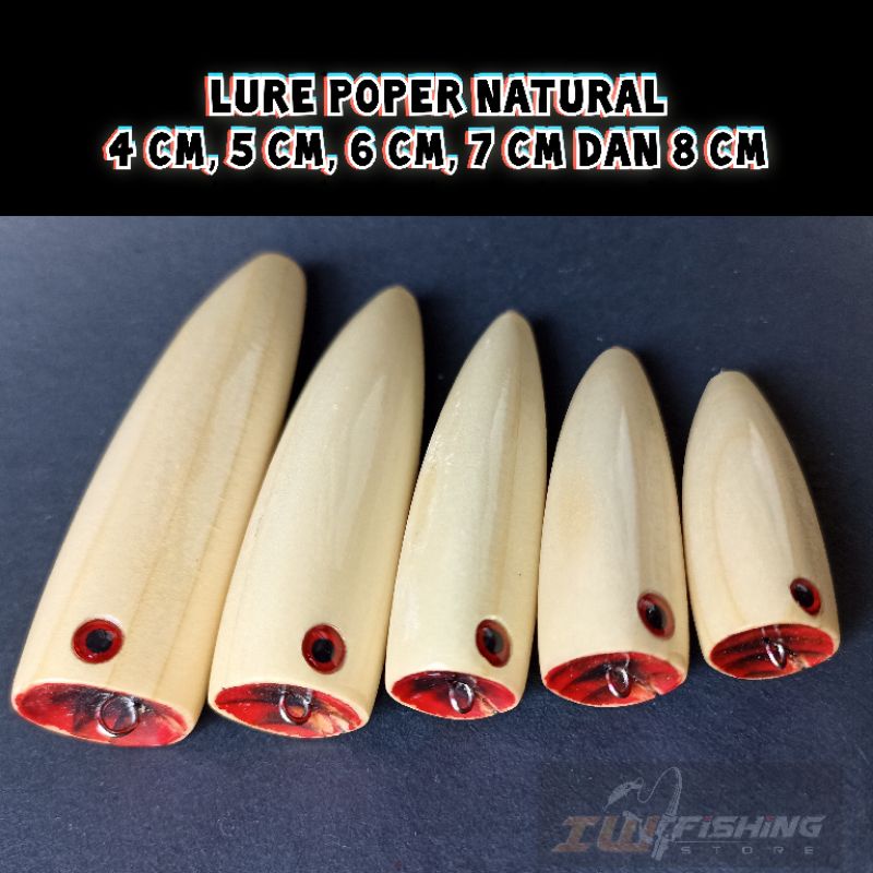 Jual LURE POPER/POPPER 4, 5, 6, 7 dan 8 CM TOP WATER HANDMADE BAHAN ...