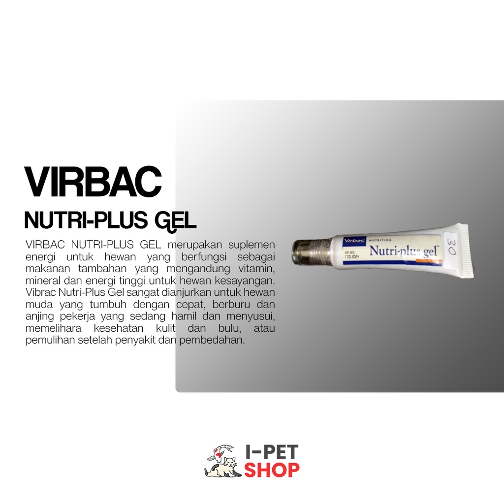 Jual Virbac Nutri-Plus Gel Repack 15gr Repack | Shopee Indonesia