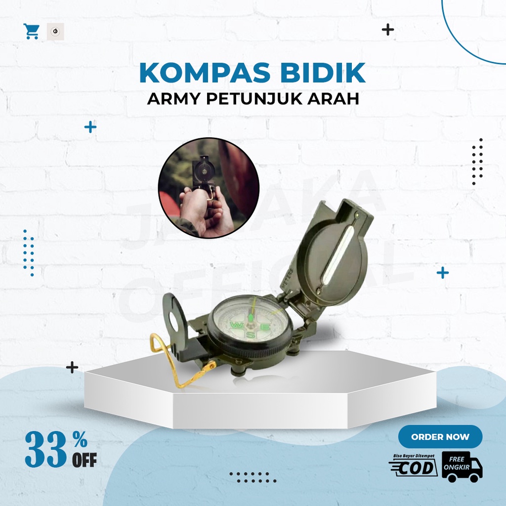 Jual Kompas Bidik Army Petunjuk Arah Lensatic Compass Alat Penunjuk ...