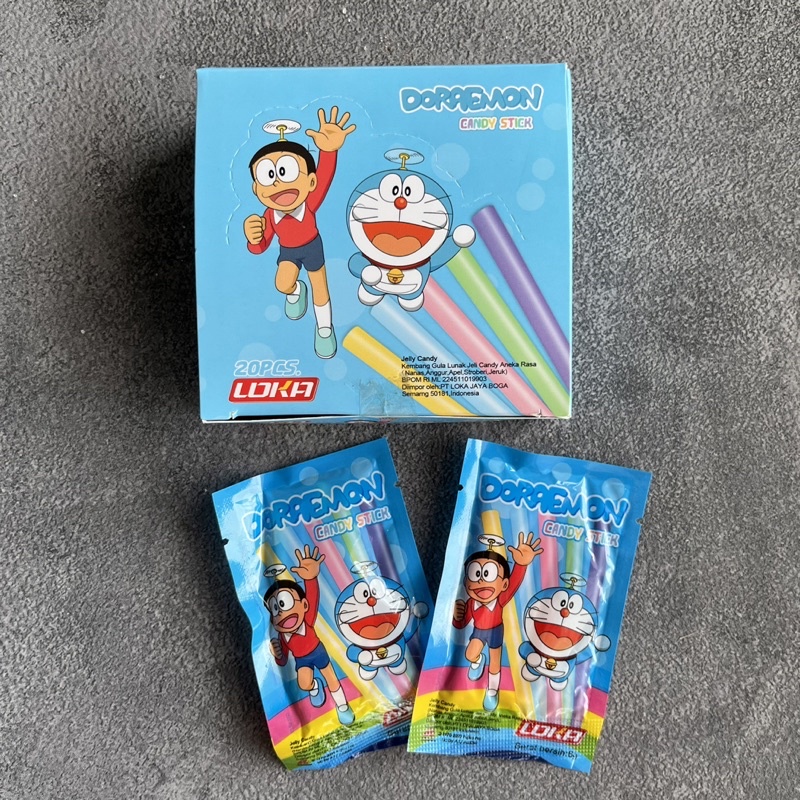 Jual PERMEN LOKA DORAEMON CANDY STICK - 20pcs | Shopee Indonesia