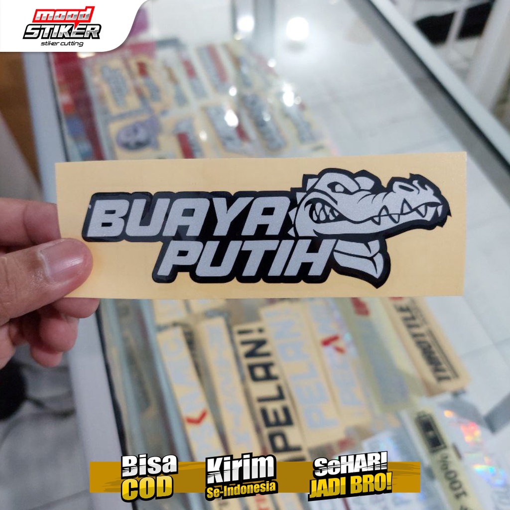 Jual Stiker Cutting Buaya Putih | Shopee Indonesia