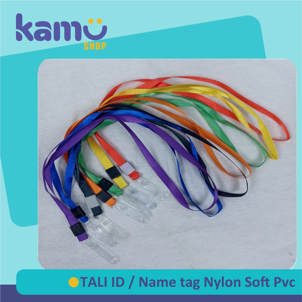 Jual Tali Id Card Nylon Soft Pvc / Tali Name Tag Nylon Soft Pvc 20 PCS ...