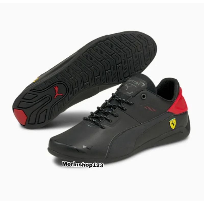 Jual Sepatu Puma Ferrari Drift Cat Delta Black Red High Premium ...