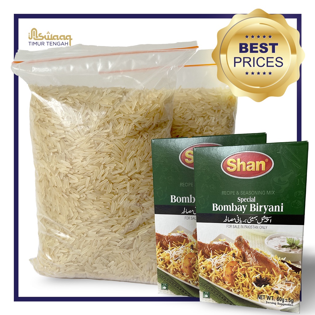Jual Paket Beras Basmati 1kg dan Bumbu Biryani | Shopee Indonesia