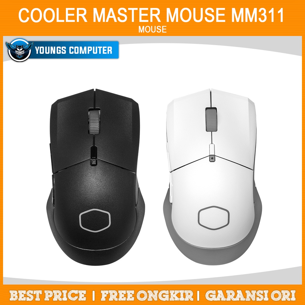 Jual MOUSE COOLER MASTER MM311 (Black/White) | Mouse Gaming Wireless ...