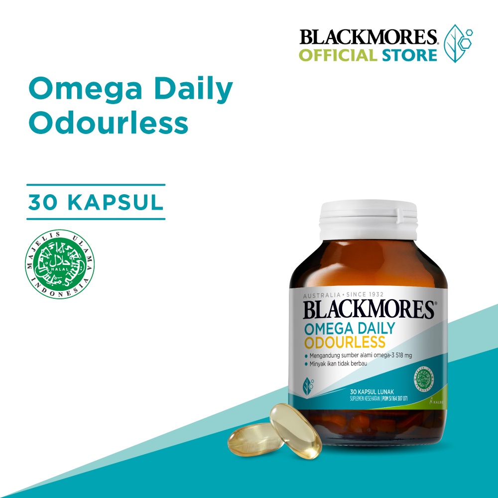 Jual Blackmores Omega Daily Minyak Ikan Tidak Berbau 1 Kapsul Sehari ...