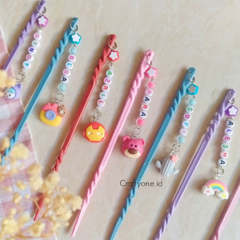 Jual CRAFTYONE.ID | TUDING/TELUNJUK NGAJI CUSTOM NAMA | Shopee Indonesia