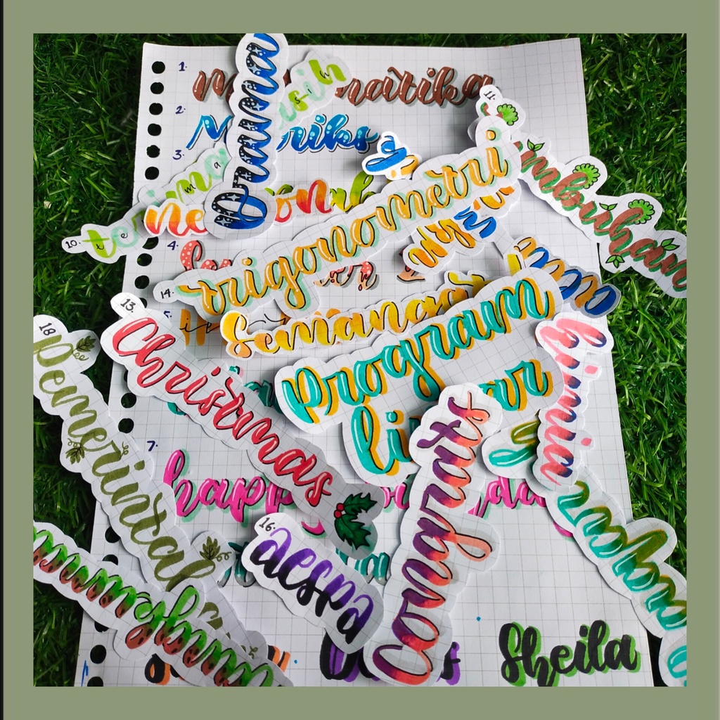 Jual [COD] JASA TULIS LETTERING AESTHETIC ALA STUDYGRAM (HEADER/JUDUL ...