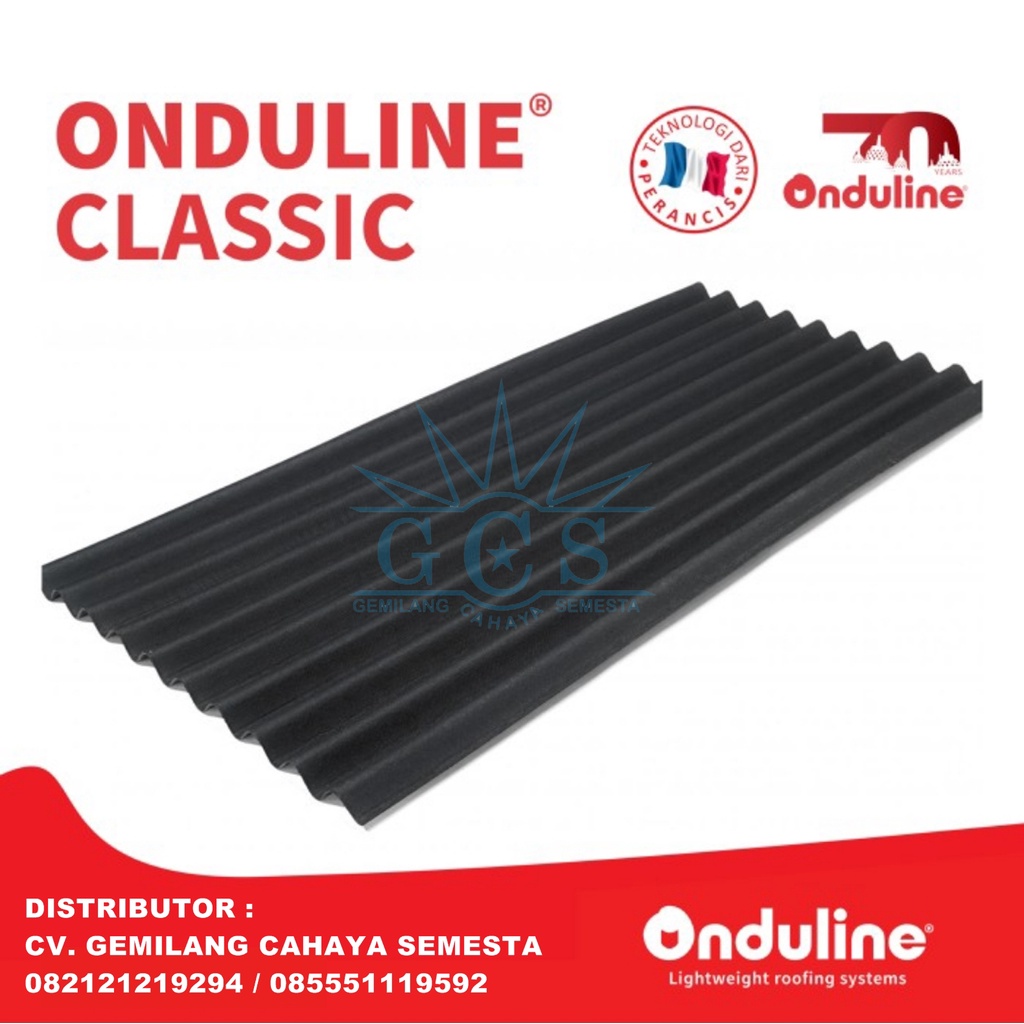 Jual Onduline Black Classic - Atap Bitumen (200cmx95cmx3mm) | Shopee ...