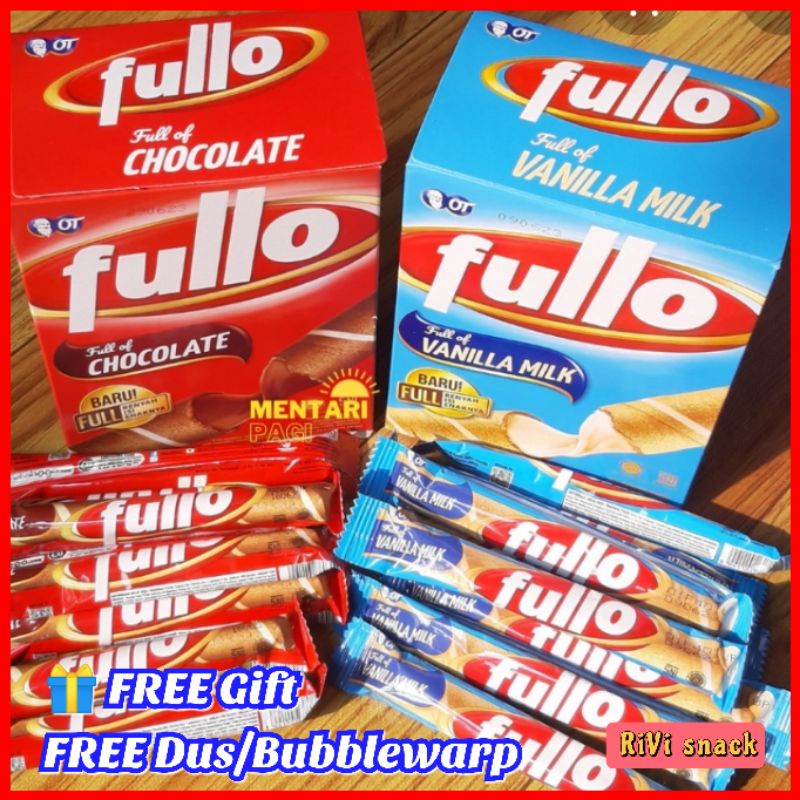 Jual [PROMO] FULLO WAFER ROLL STICK COKLAT STRAWBERRY/ SNACK HAMPERS ...