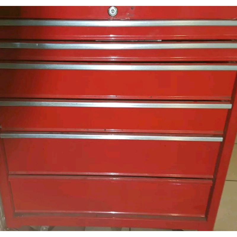 Jual Lemari Tool Trolley 6 Laci - Tool Box Roller Cabinet 6 Drawers Smooth Action Slide R-3006 ...