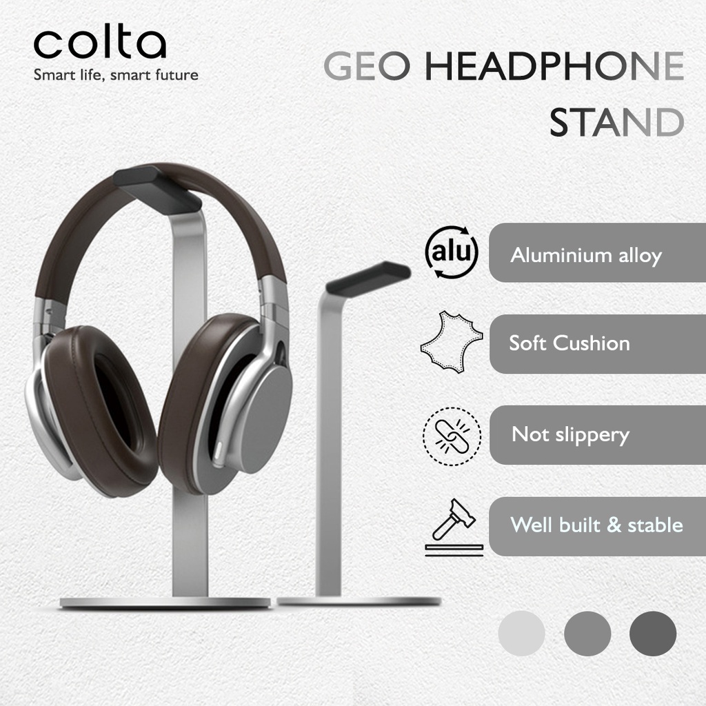 Jual Colta Geo Headphone Stand Holder Aluminium Gantungan Headset ...