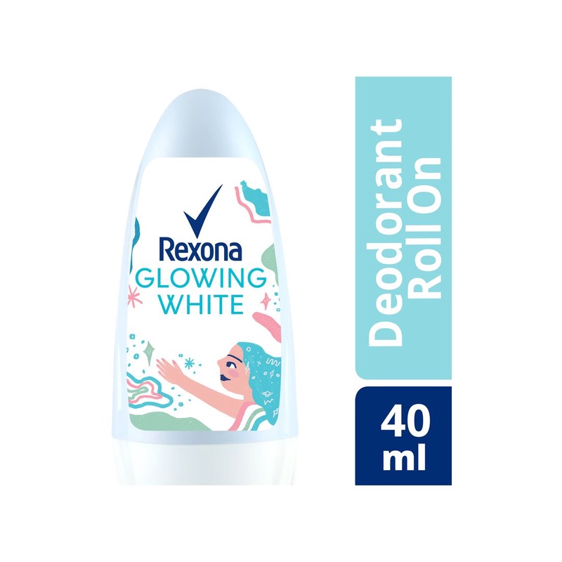 Jual Rexona Roll On 40 ML Dreamy Bright/ Glowing White | Shopee Indonesia