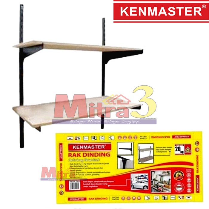 Jual /////] Rak Dinding 2 Susun Besi KENMASTER / Rak Tembok Selving ...
