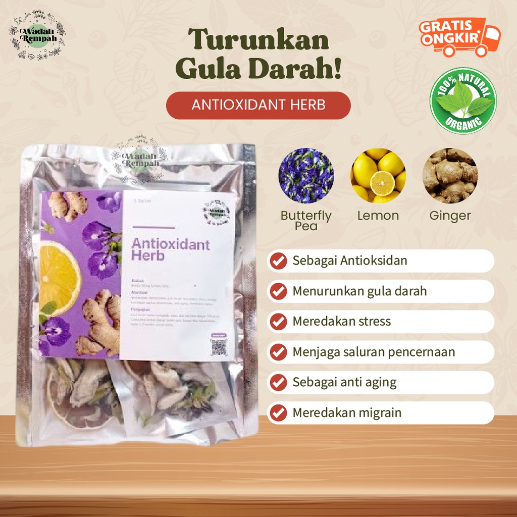 Jual Teh Bunga Rempah Antioxidant Paket Sehat 5 Hari Minuman Herbal ...