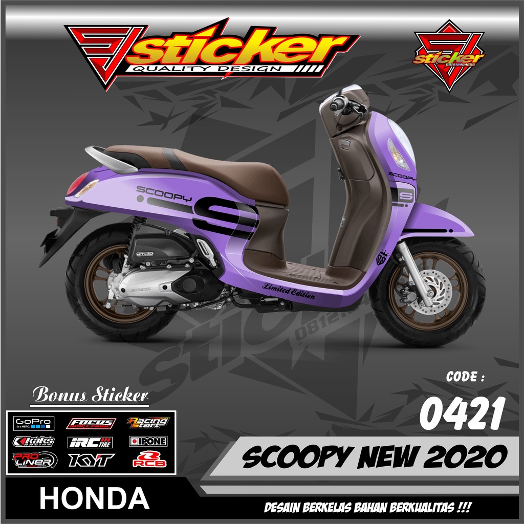 Jual 0482 DECAL STICKER HONDA SCOOPY NEW 2020 SIMPLE STYLE DESIGN KEREN ...