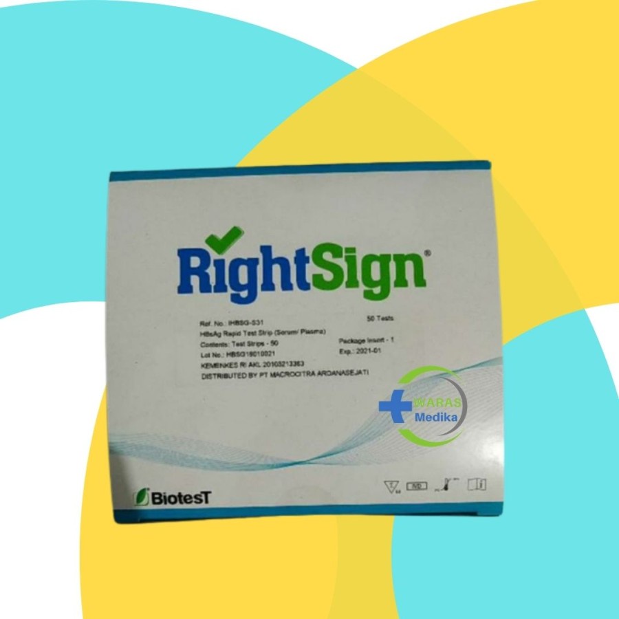 Jual RIGHTSIGN HBSAG isi 50 / Right sign HbsAg / Hbsag Strip | Shopee ...