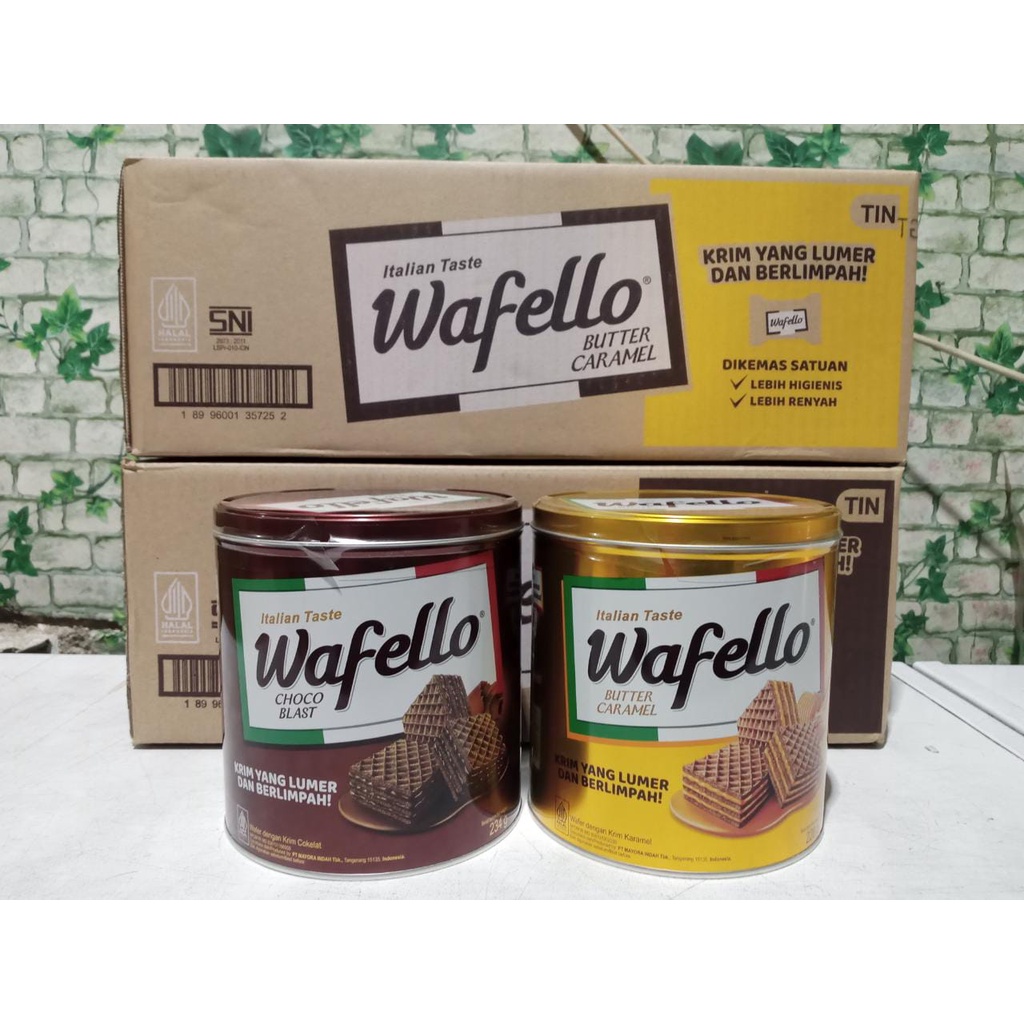Jual [ DUSSAN ] Wafer Wafello Kaleng | Shopee Indonesia
