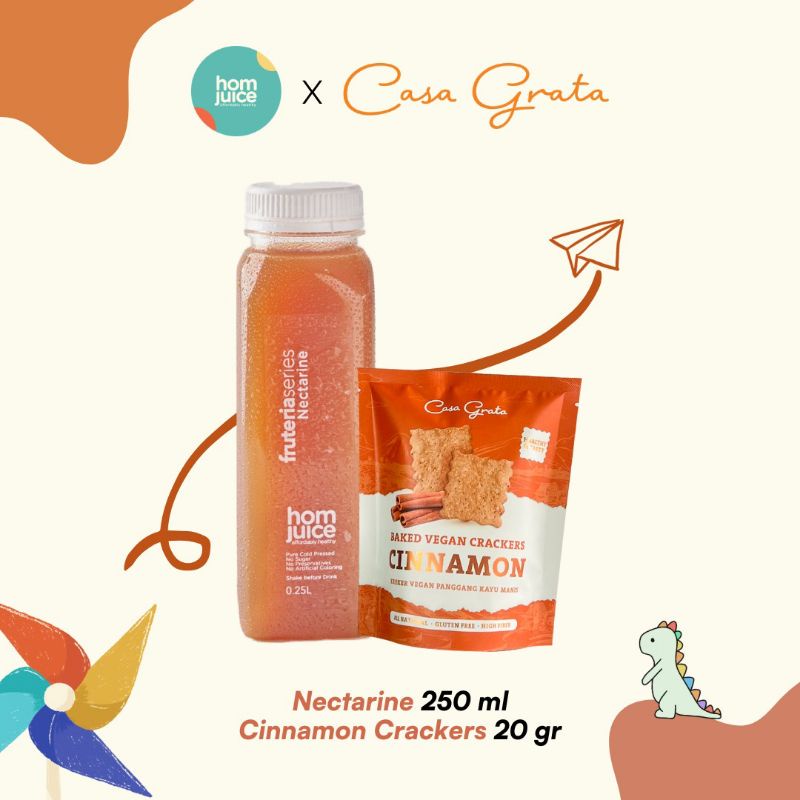 Jual HOMJUICE X CASA GRATA (Nectarine + Cinnamon Crackers) | Shopee ...