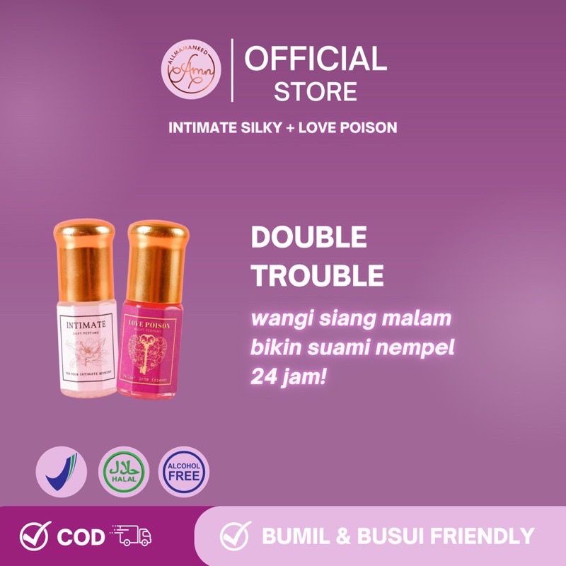 Jual Allmamaneed | LOVE POISON - Night Perfume ( 3ml ) & INTIMATE ...